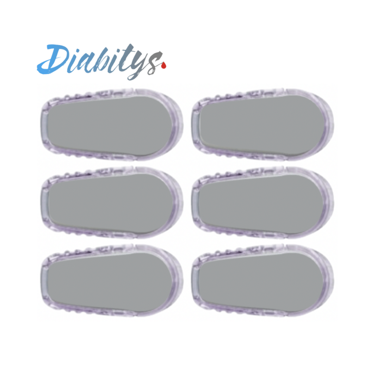 Dexcom G6/One Transmitter 6 Pack of Stickers - Silver by Diabitys – The ...