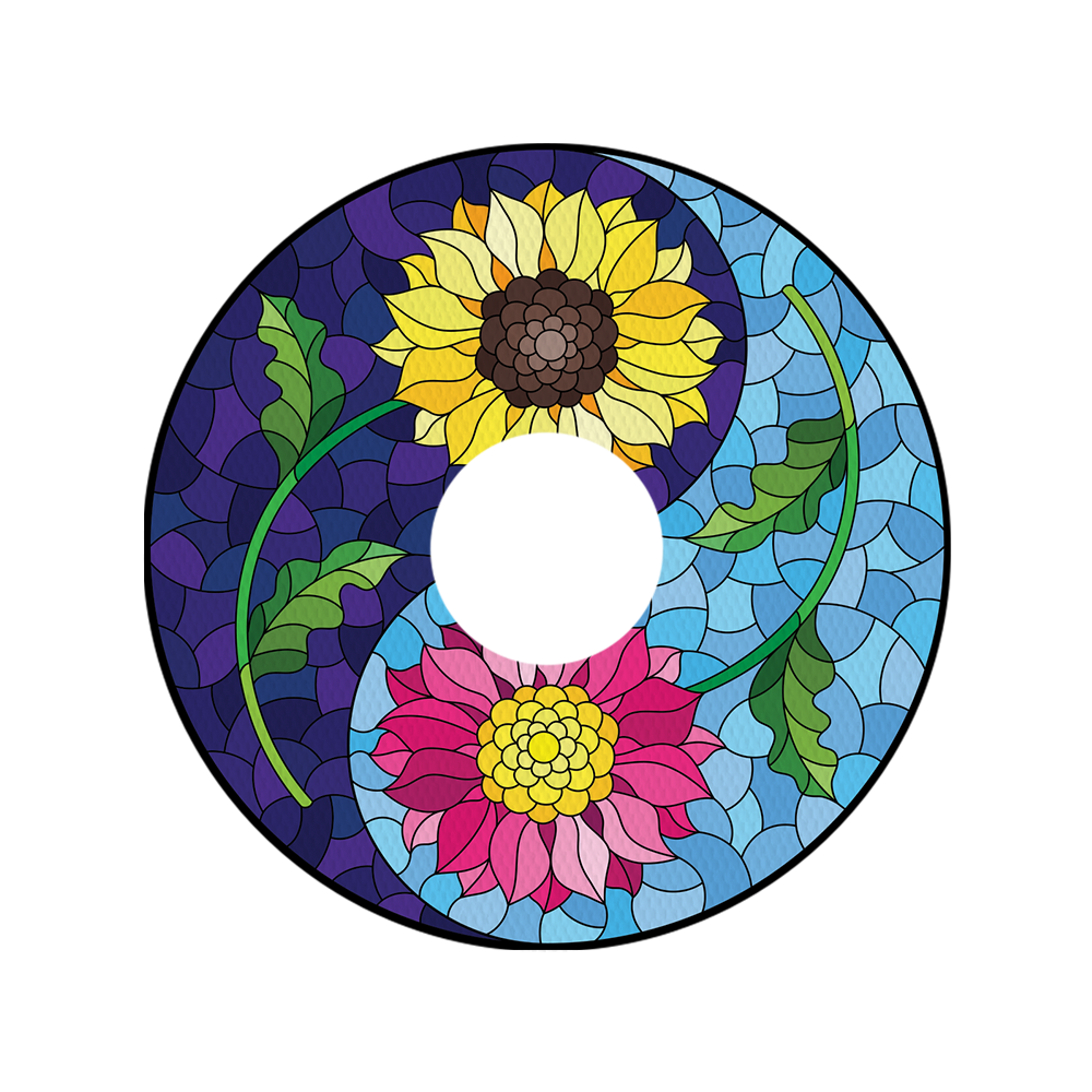 Freestyle Libre Stained Glass Flowers Design Patches – The Useless Pancreas