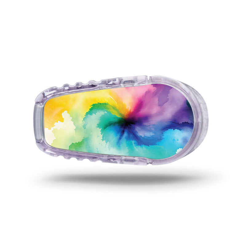 Dexcom G6 transmitter sticker: Tie dye watercolor – The Useless Pancreas