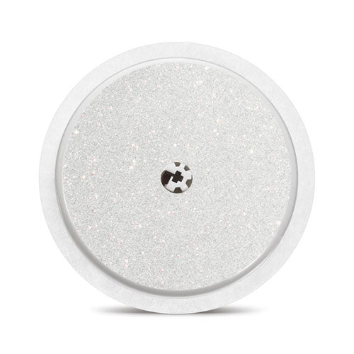 Freestyle Libre 1 & 2 sensor sticker: White/silver glitter – The ...