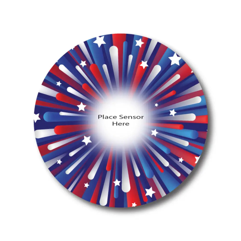 Patriotic Celebration Underlay Patch for Sensitive Skin - Dexcom G7 and ...