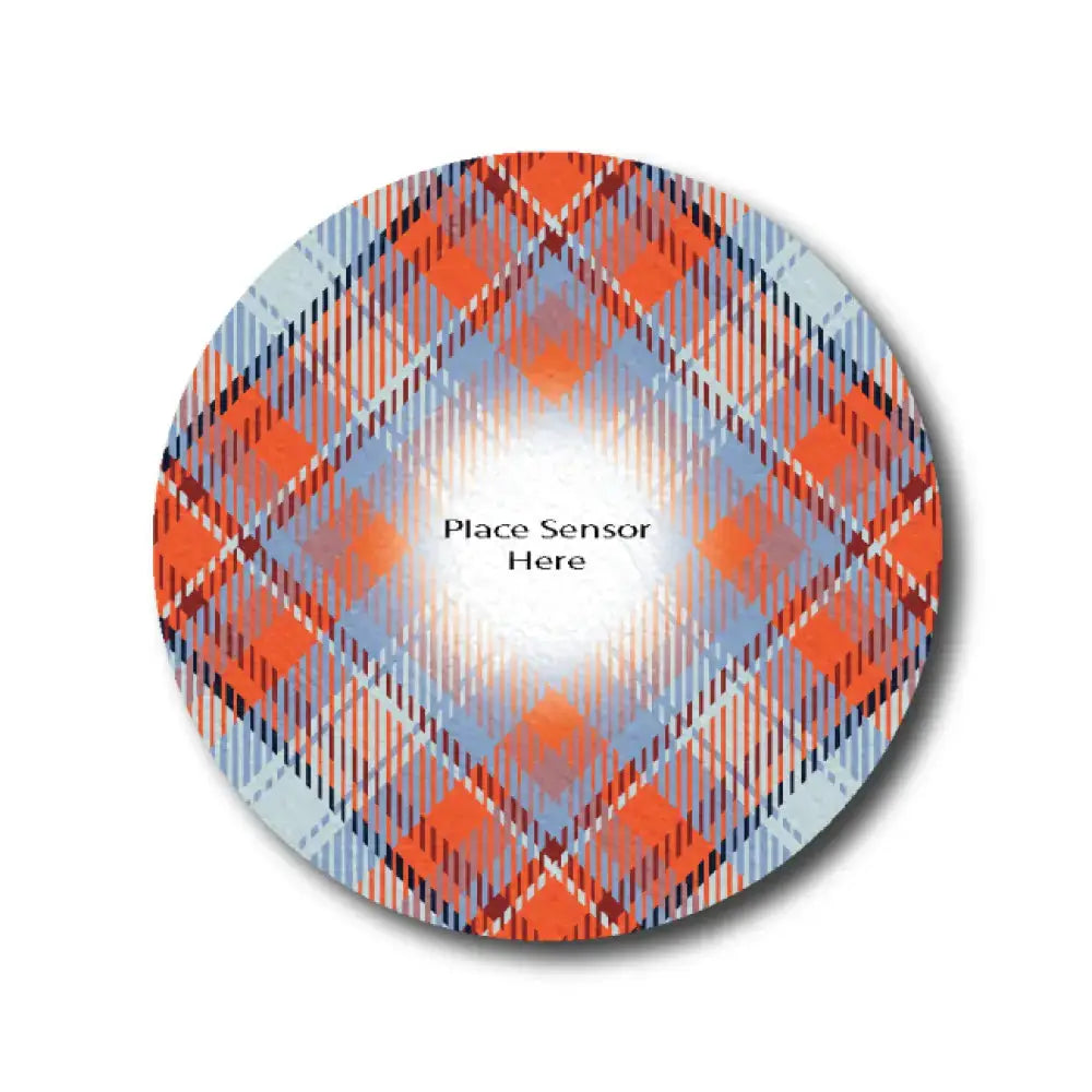 Red Plaid Pattern Underlay Patch for Sensitive Skin - Dexcom G7 and ...