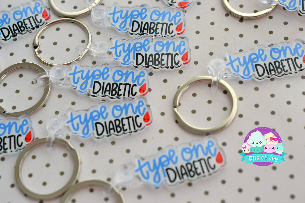 Type One Diabetic Medical Alert Acrylic Keychain – The Useless Pancreas