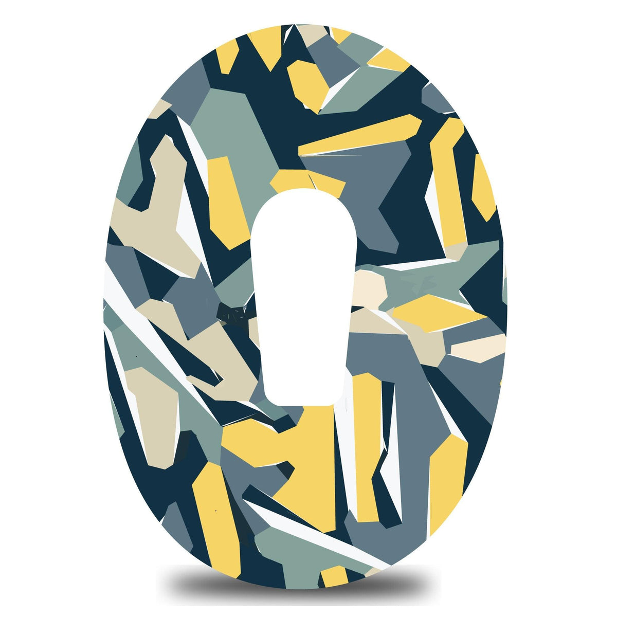 Blue and Yellow Geometric Flake Dexcom G6 Tape by Buddy Patches – The ...