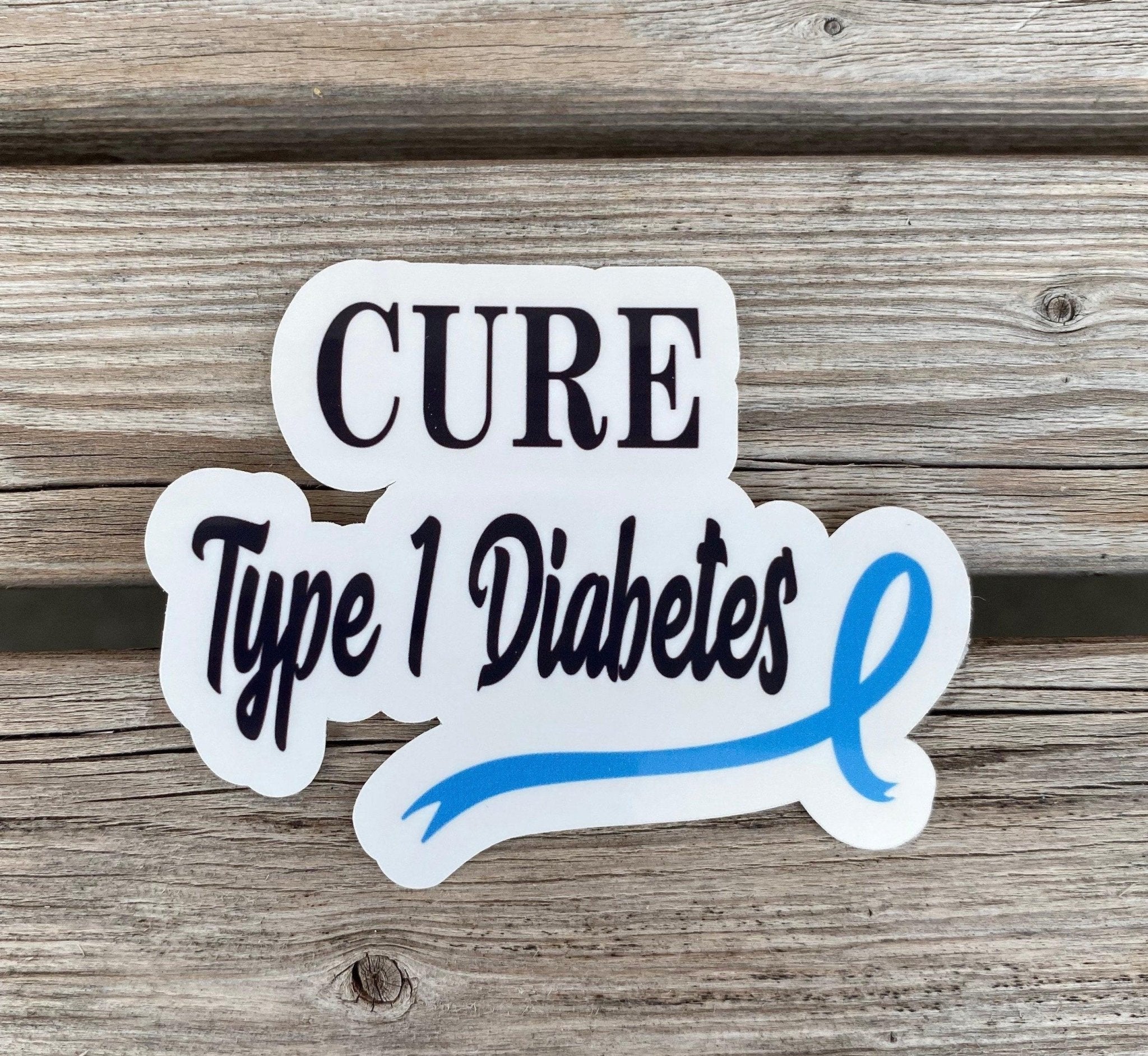 Cure Type 1 Diabetes Sticker, T1D Awareness Sticker, Warrior Sticker ...