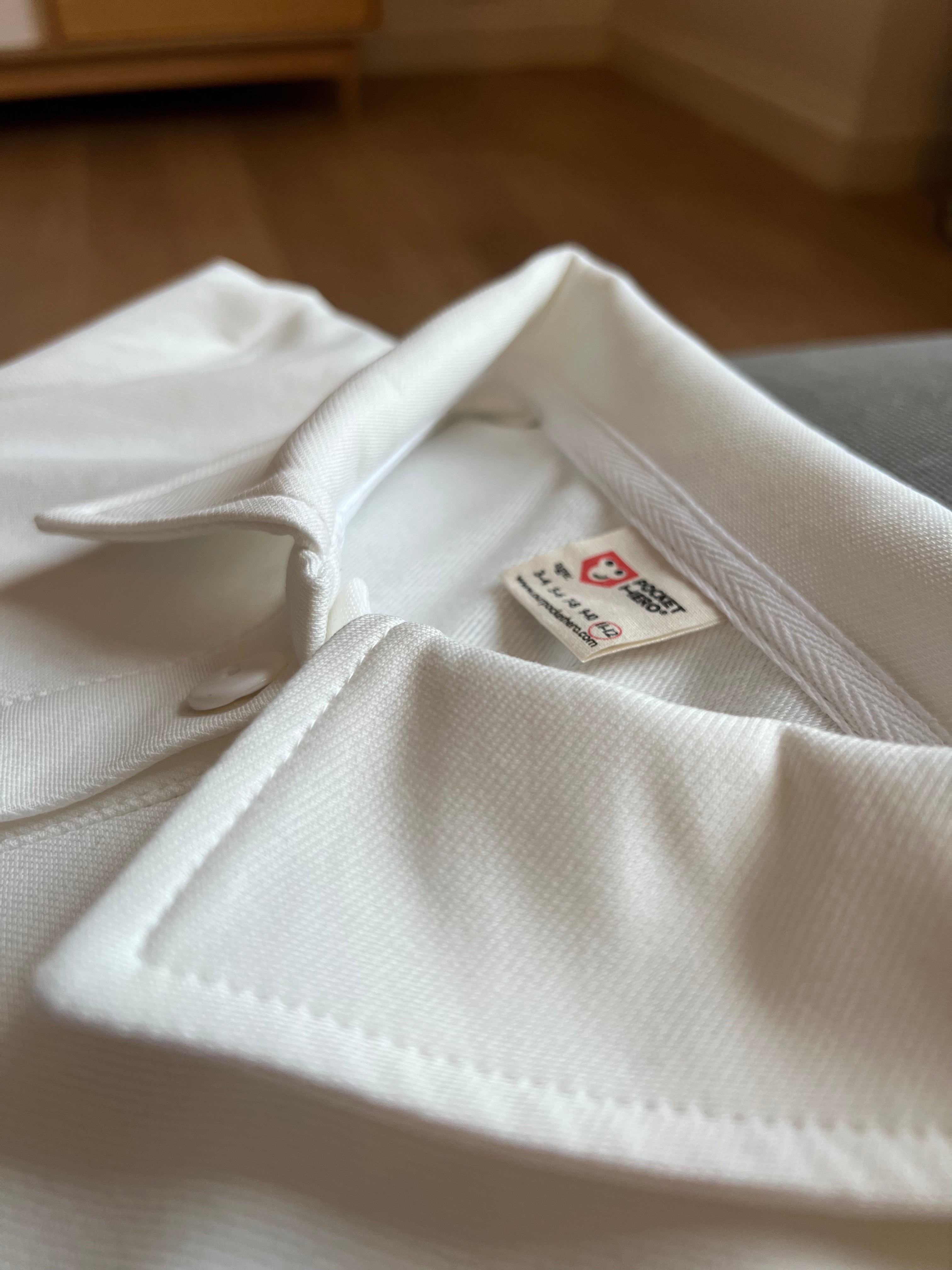 Kid's Insulin Pump-Friendly White Polo Shirt: Classic Style for Type 1 ...