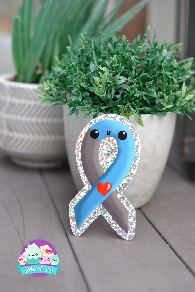 Type 1 Diabetes Awareness Ribbon Holographic Sticker – The Useless Pancreas