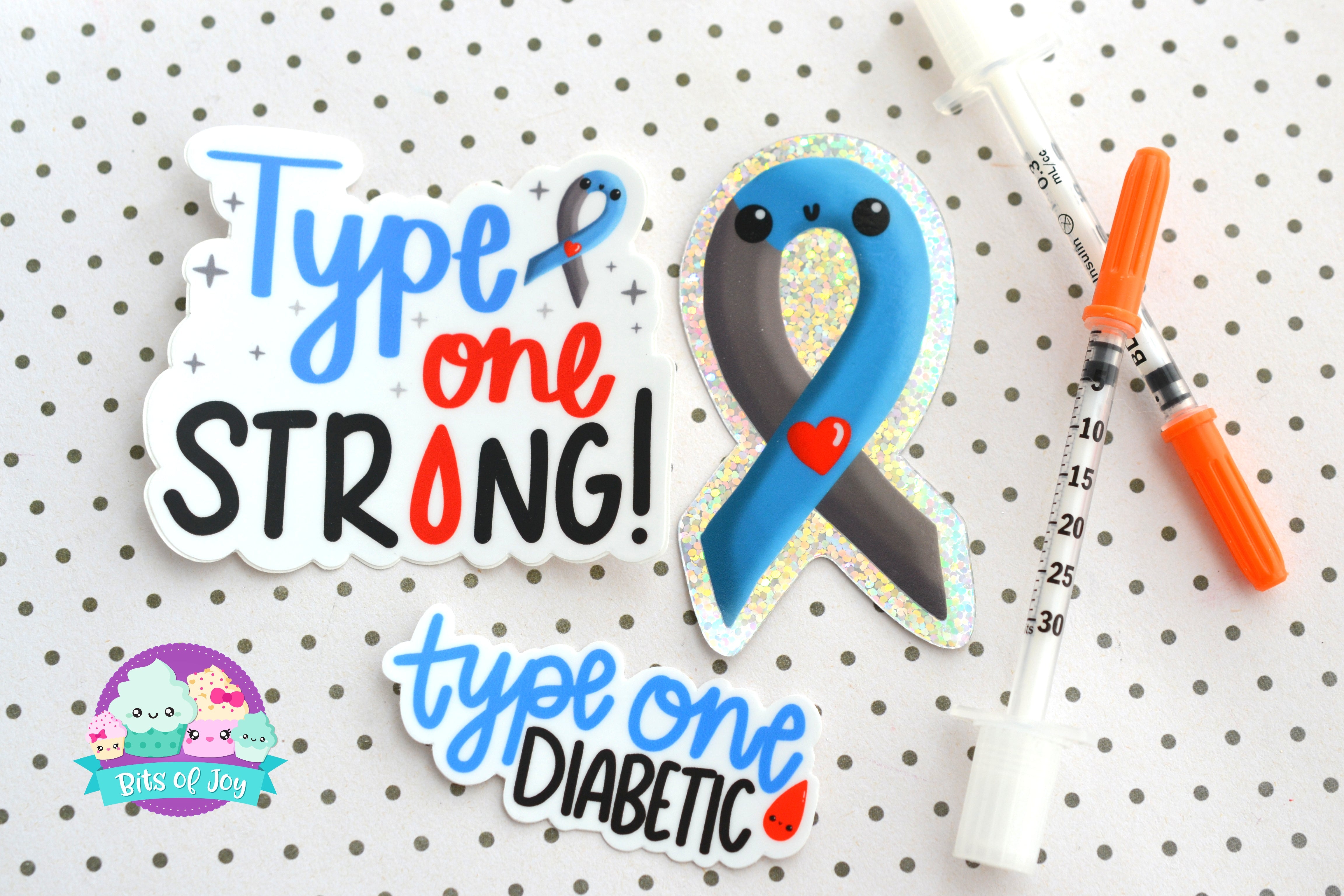 Type One Diabetes Awareness Sticker Bundle-Includes 3 Stickers – The ...